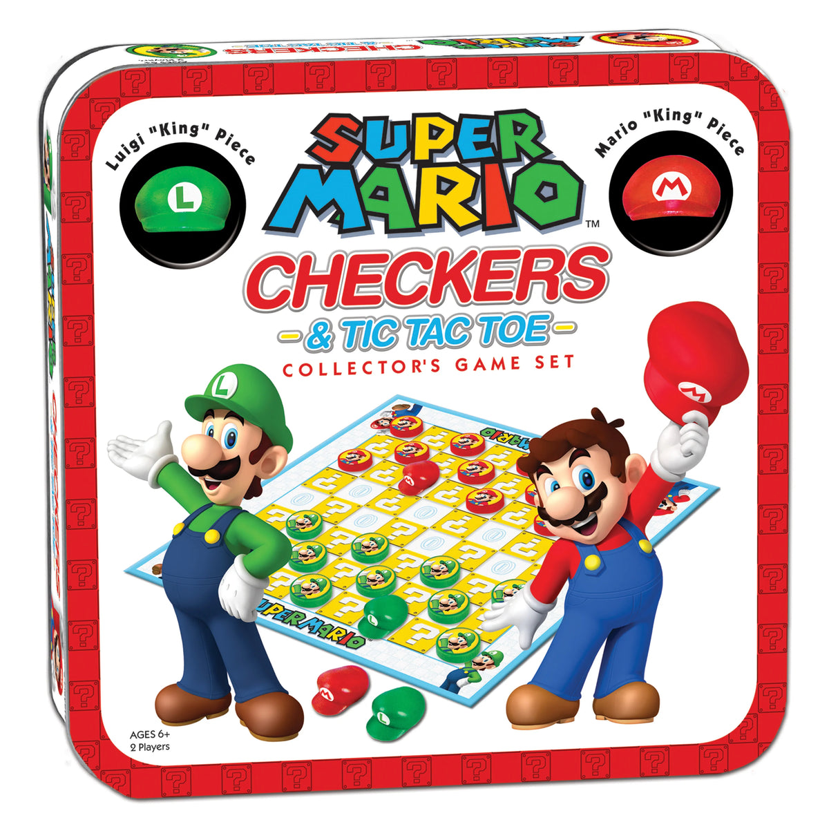 Checkers & Tic Tac Toe: Super Mario Collector`s Game Set — Game Haven